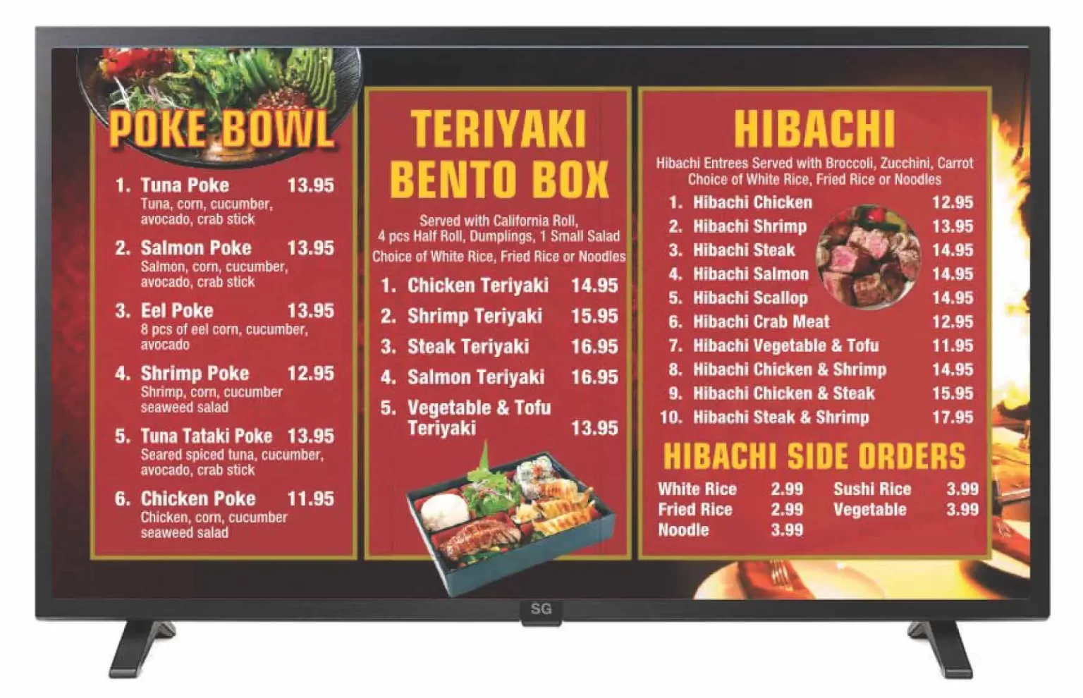 Menu - Fuji Hibachi & Sushi